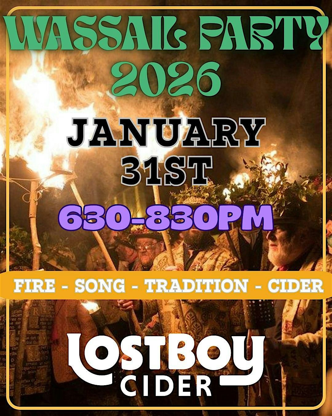 WASSAIL PARTY 2026, Lost Boy Cider, Alexandria, 31 January 2026 | AllEvents
