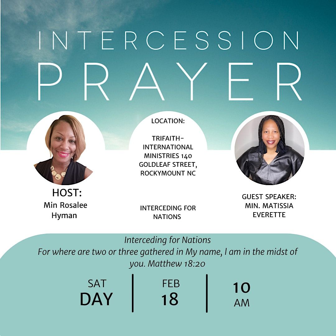 Interceding For Nations (Prayer Gathering), Tri-Faith International ...