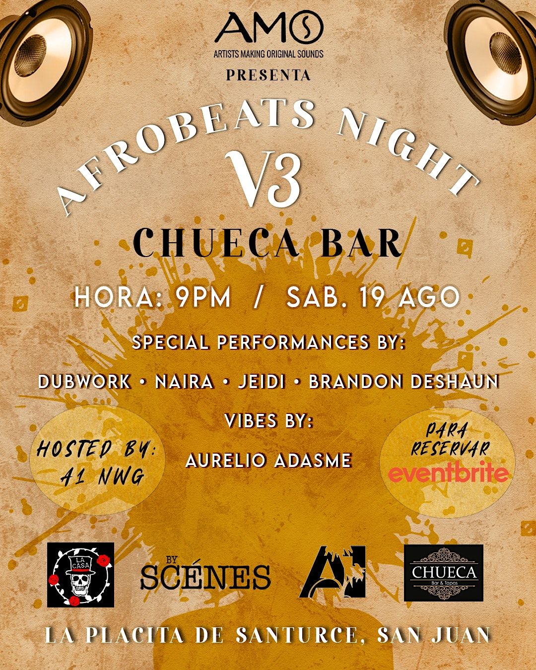 AfroBeats Night V3 @ Chueca Bar, Chueca Bar and Tapas, San Juan, 19 ...