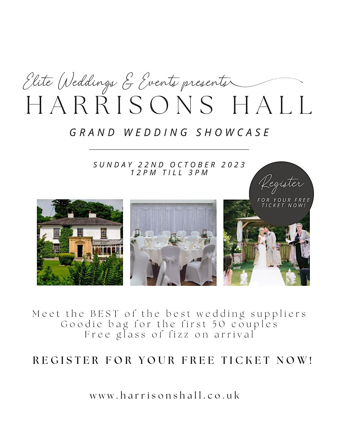 Harrisons Hall Grand Wedding Showcase, Harrison's hall, Gwernymynydd ...