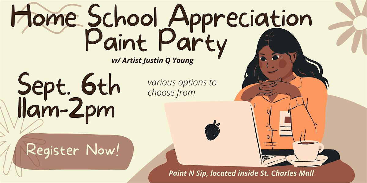 Home School Appreciation Paint Party, Paint N Sip, Waldorf, 6 September ...