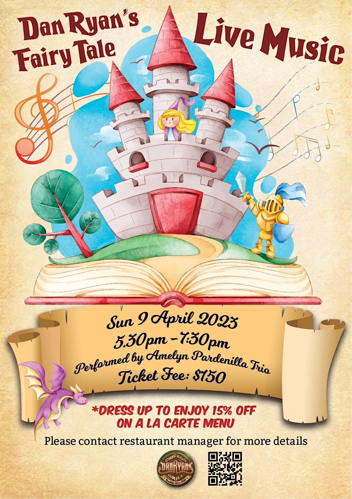 Dan Ryans Fairy Tale Live Music, Dan Ryan's Chicago Grill, Kowloon Tong, 9 April 2023 | AllEvents.in