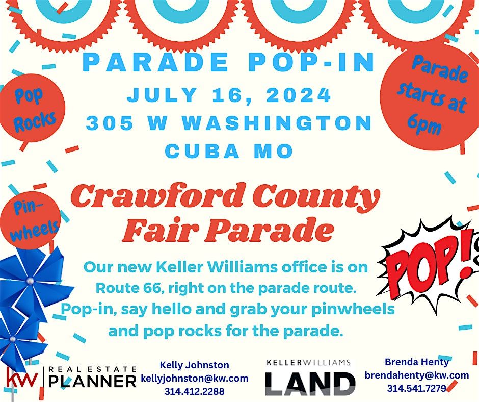 Crawford Country Fair Parade Pop-In, 305 W Washington St, Cuba, 16 July ...