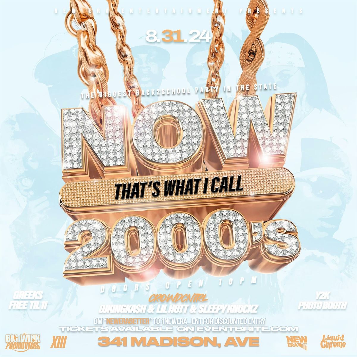 NOW THATS WHAT I CALL 2000s : Y2k EDITION, Brinsons, Memphis, 31 August ...