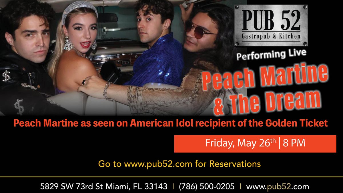 American Idol Contestant Peach Martine & The Dream performing live at ...