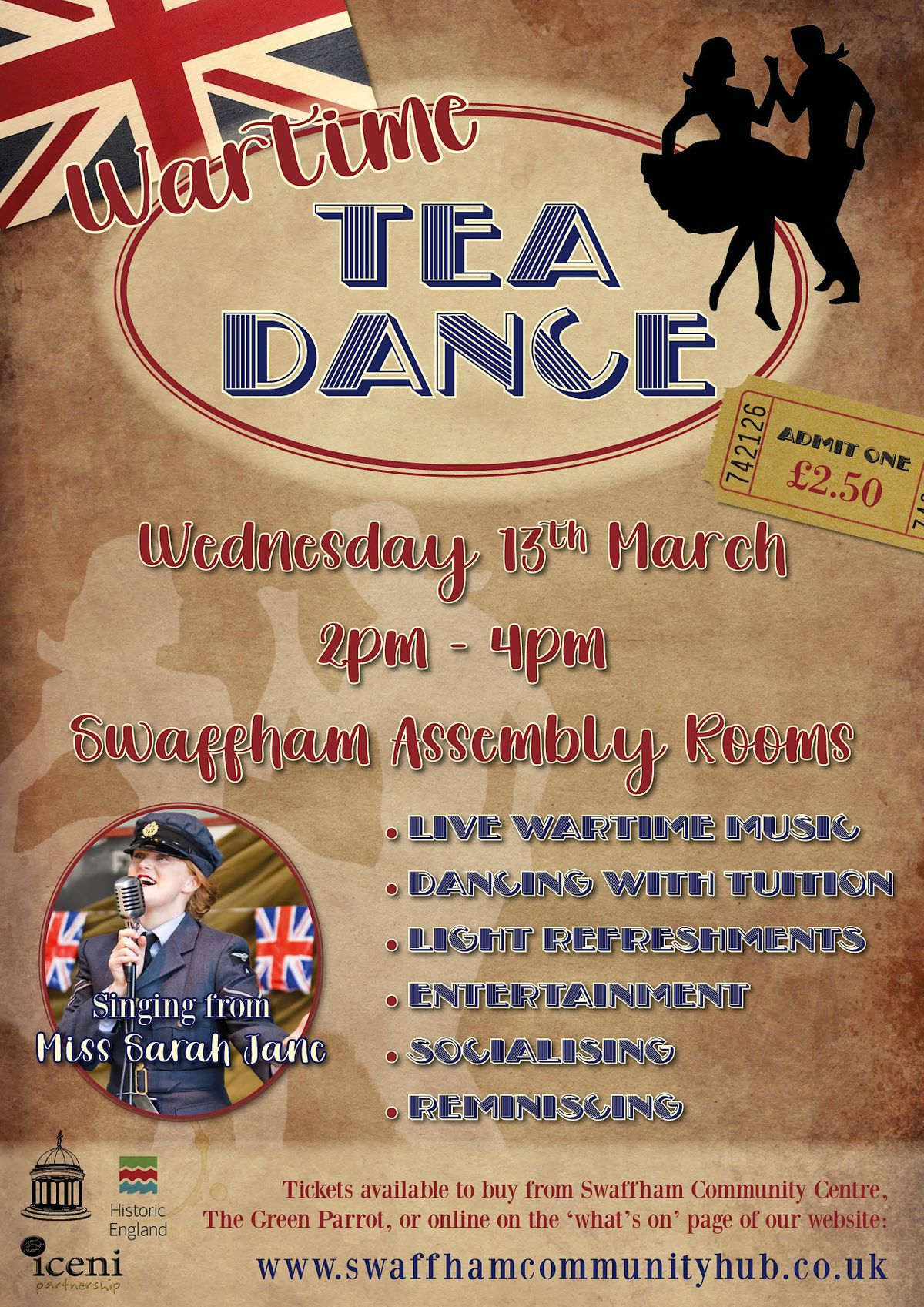 Swaffham Wartime Tea Dance, Swaffham Assembly Rooms, 13 March 2024 ...