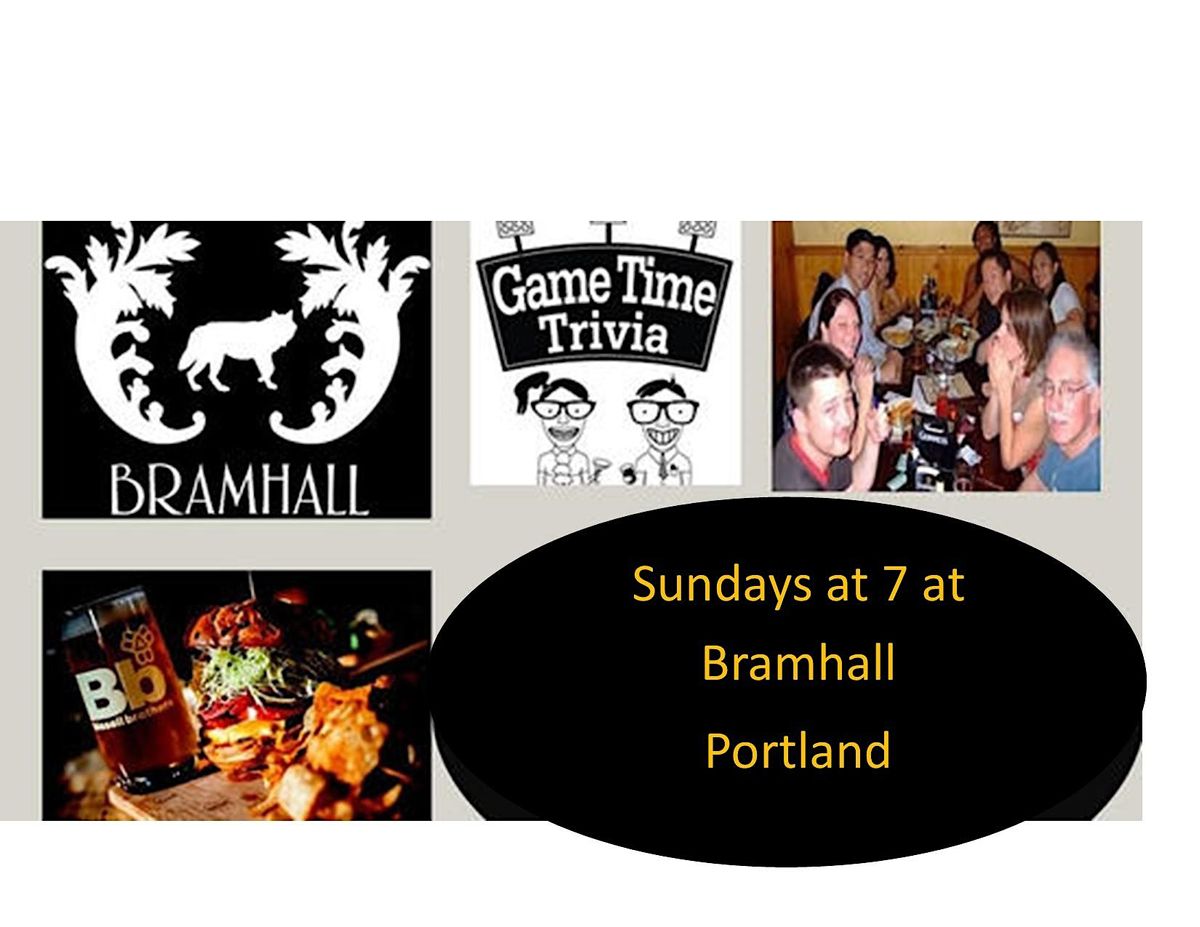 Game Time Trivia Sunday Nights at Bramhall Portland, Bramhall, Portland ...