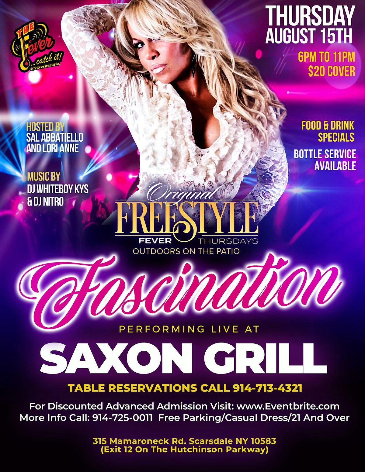 Fascination Live Freestyle Fever Thursdays Outdoor On The Patio 8/15 ...