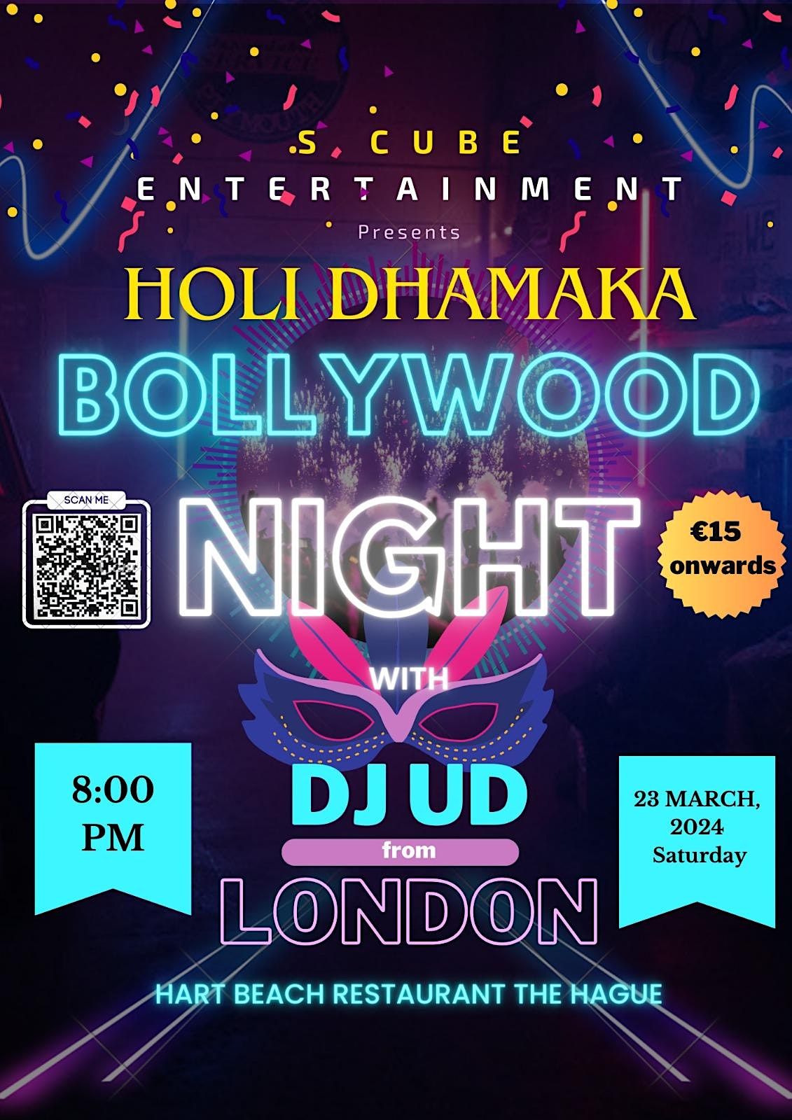 Holi Dhamaka - Bollywood Night (23 Mar 2024 - Saturday), Hart Beach ...
