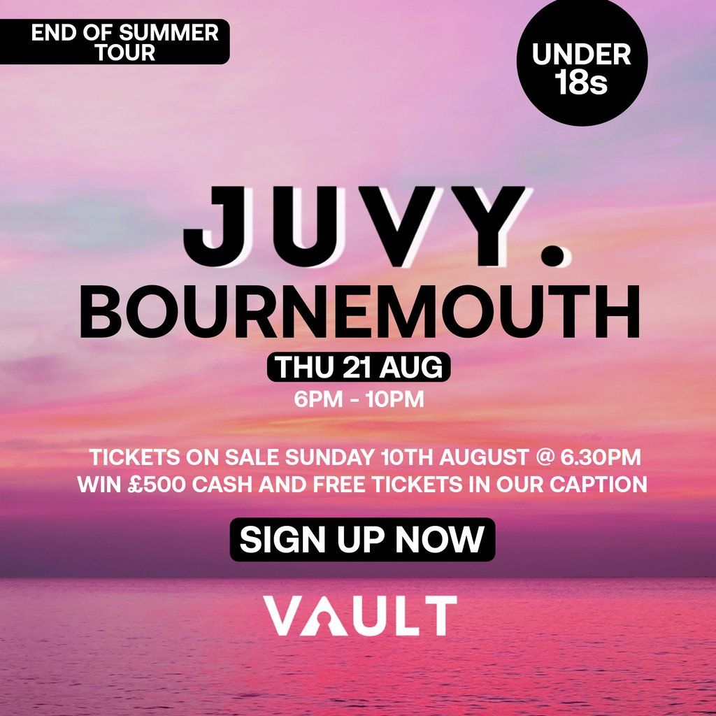 JUVY Under 18s - EndOfSummerTour - Thus 21 Aug - Bournemouth, The Vault ...