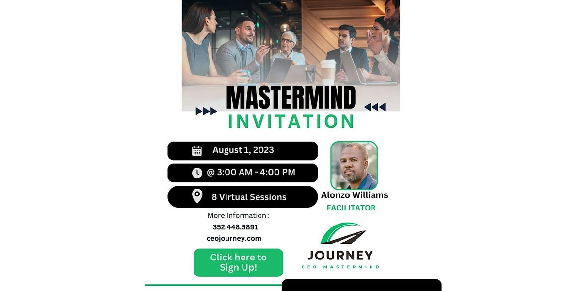 CEO Journey "Fast Track" Value Builder Mastermind (Second Stage ...