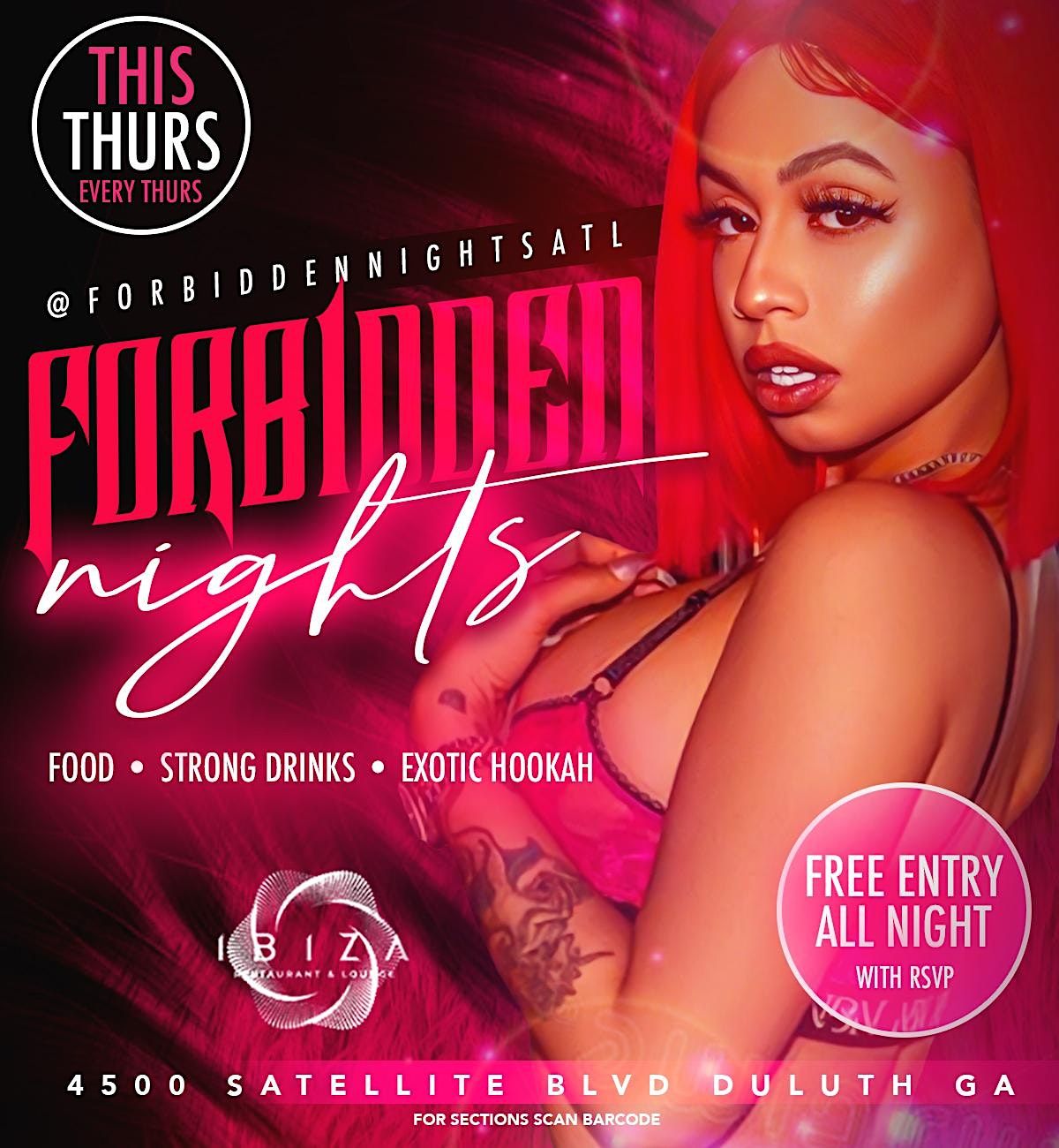ForbiddenNights Thursdays At Ibiza Lounge, Ibiza Lounge Bar Restaurant, Duluth, 26 January to 27 ...