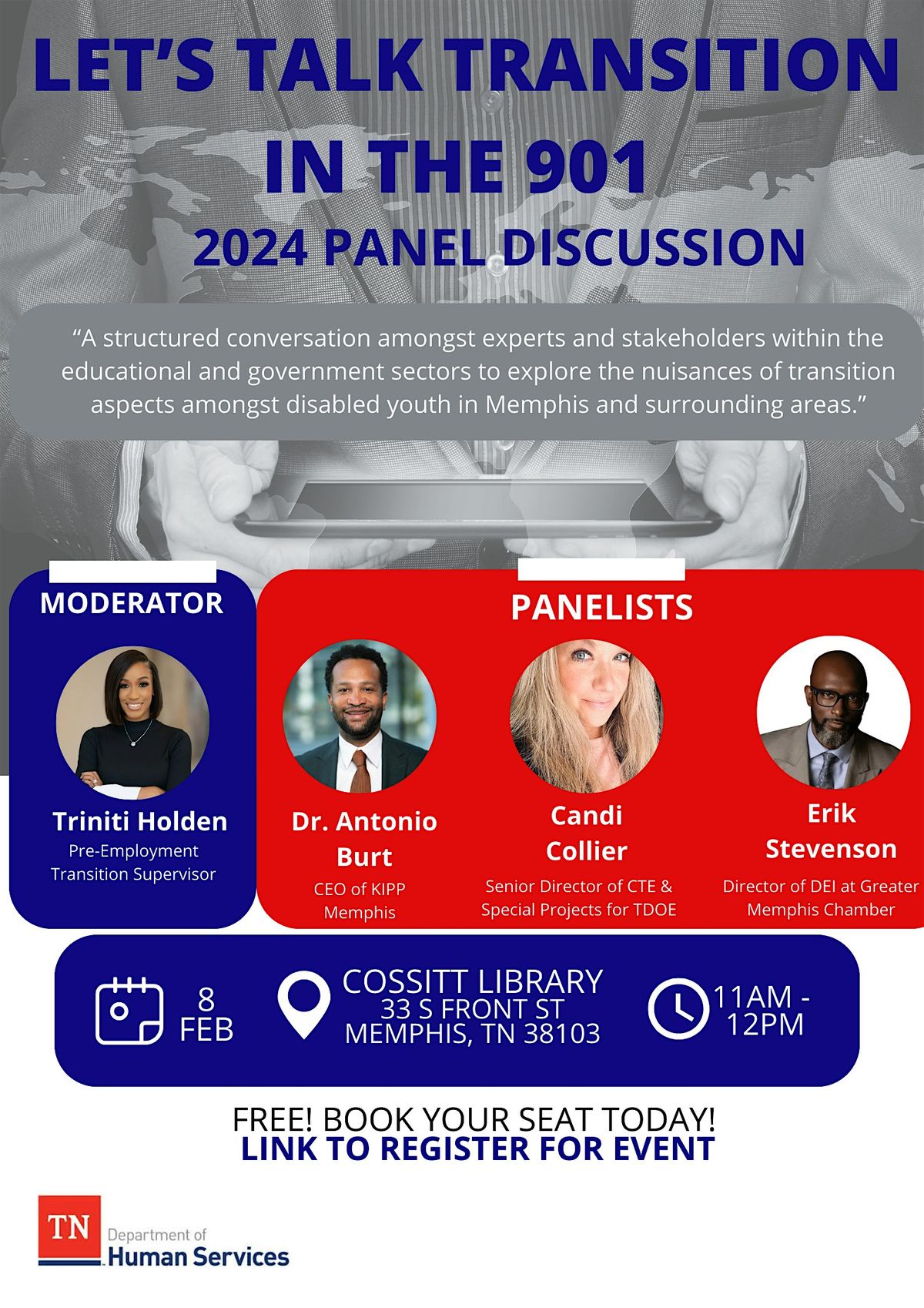 Lets Talk Transition In The 901, Cossitt Library - Memphis Public ...