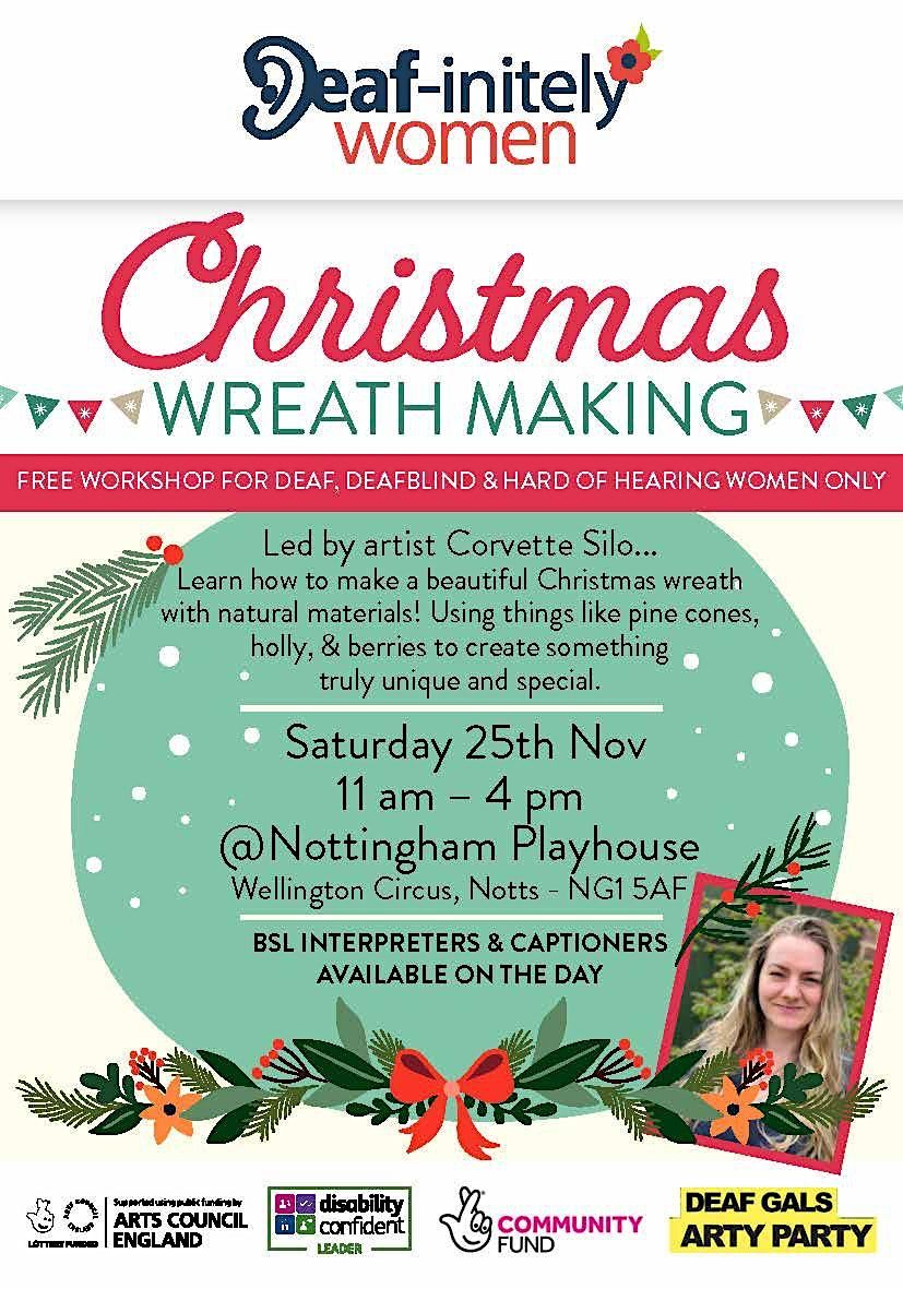 Deaf Art: Christmas Wreath Making, Nottingham Playhouse, 25 November ...