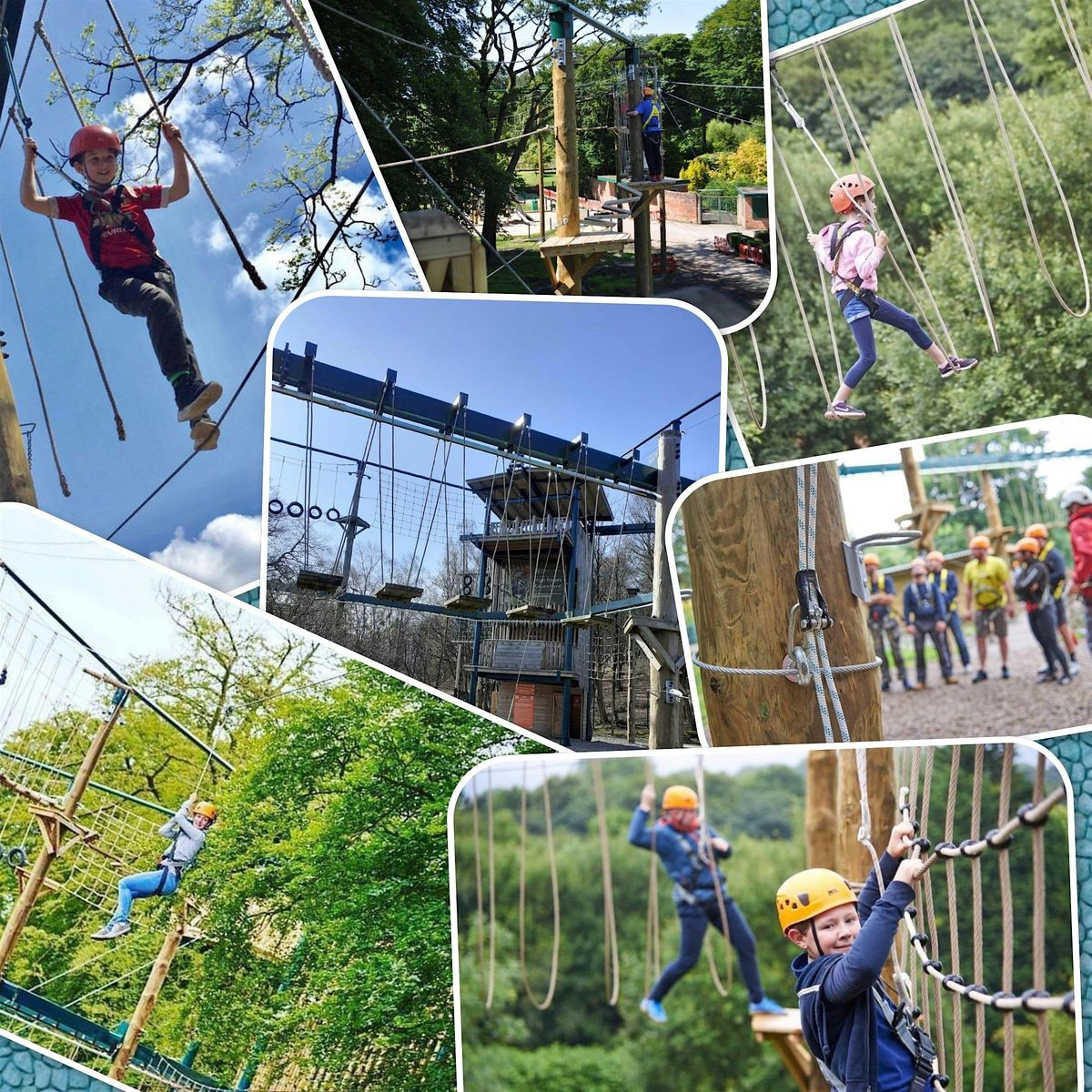 High Ropes Adventure - September 2024, Haigh Woodland Park, Wigan, 31 ...