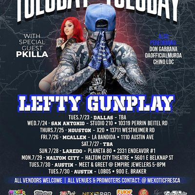 LEFTY GUNPLAY TEXAS TOUR TUESDAT-TUESDAY (San Antonio), Studio 210 ...