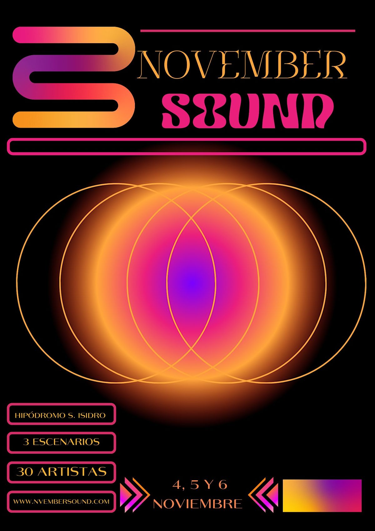 November sound 2023, Hipódromo de San Isidro, 3 November to 5 November ...