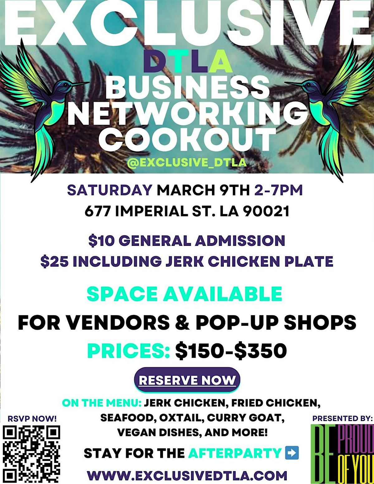 Exclusive DTLA Cookout and Pop-up Shops, 677 Imperial St, Los Angeles ...