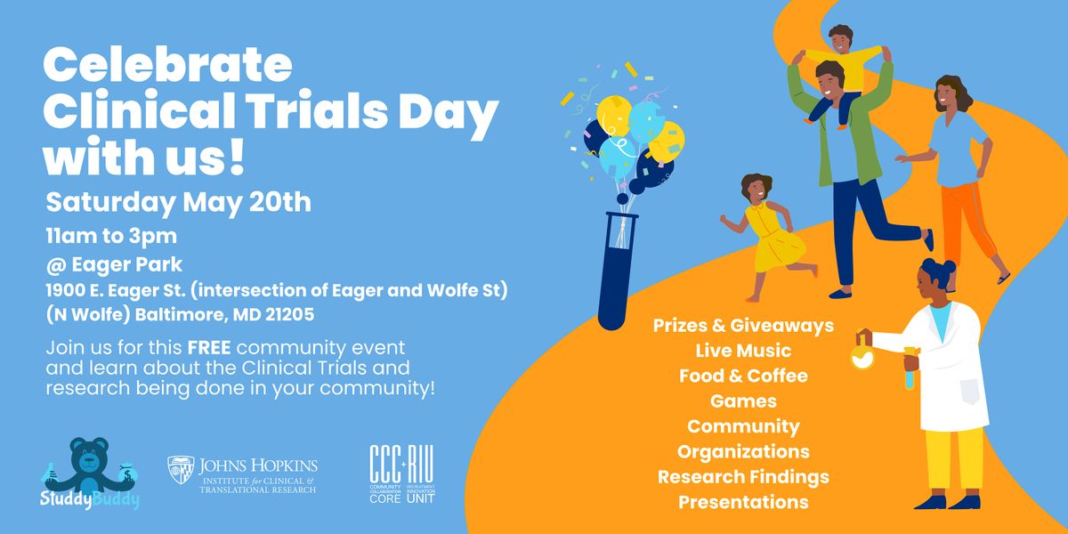 Celebrate Clinical Trials Day With Us!, Eager Park, Baltimore, 20 May ...