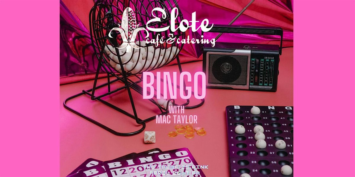 Bingo the theme is pink, Elote Cafe & Catering, Tulsa, 26 April 2024 ...