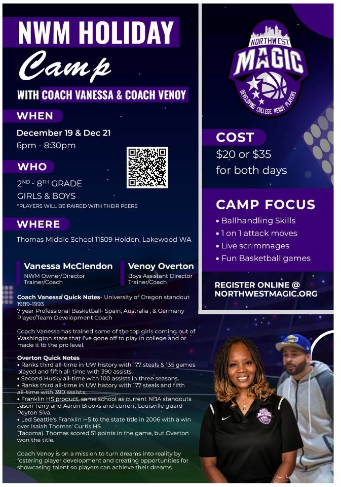 NWM Holiday Camp, Mann Middle School, Lakewood, December 21 2023 ...