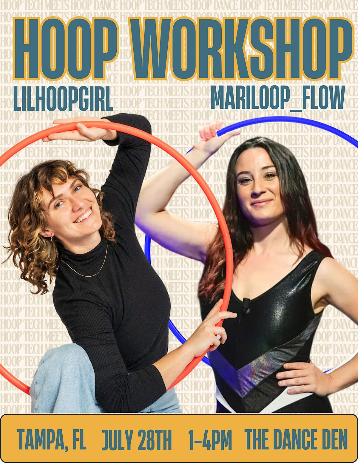 Hoop Workshop: Hoop Tech Meets Hoop Dance, The Dance Den, Tampa, 28 ...