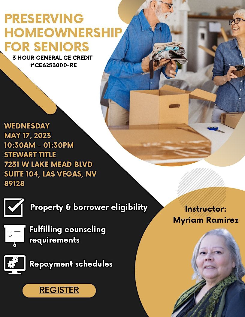 Preserving Home Ownership for Seniors CE Class, Stewart Title Company ...
