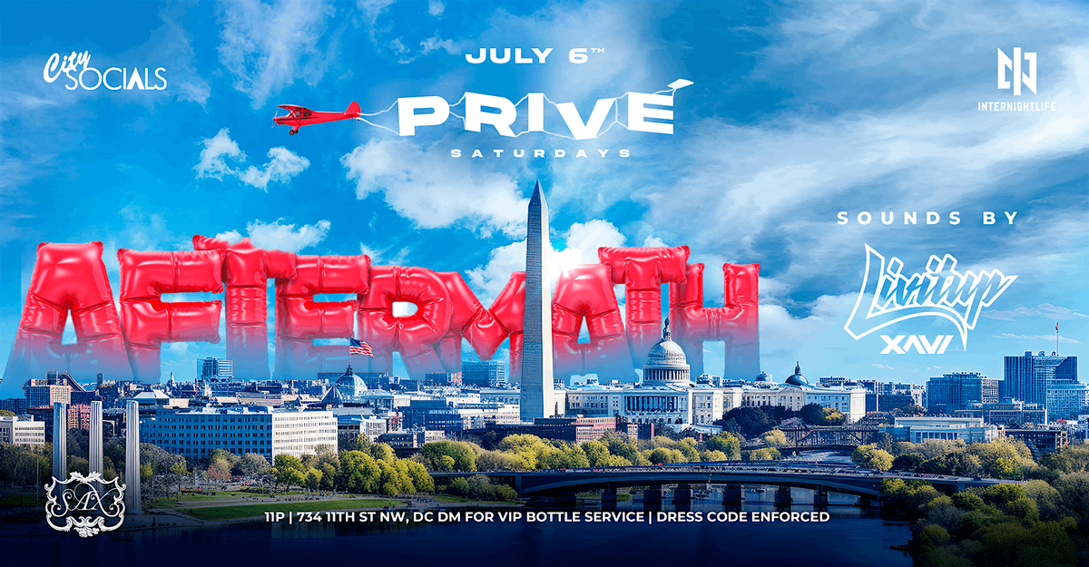 AFTERMATH- Privé Saturdays - Sax DC, Sax Restaurant & Lounge ...