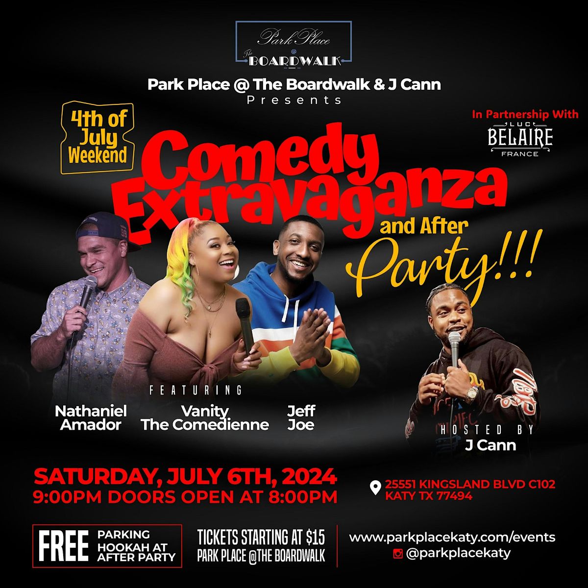 4th of July Weekend Comedy Extravaganza, Park Place @ The Boardwalk ...