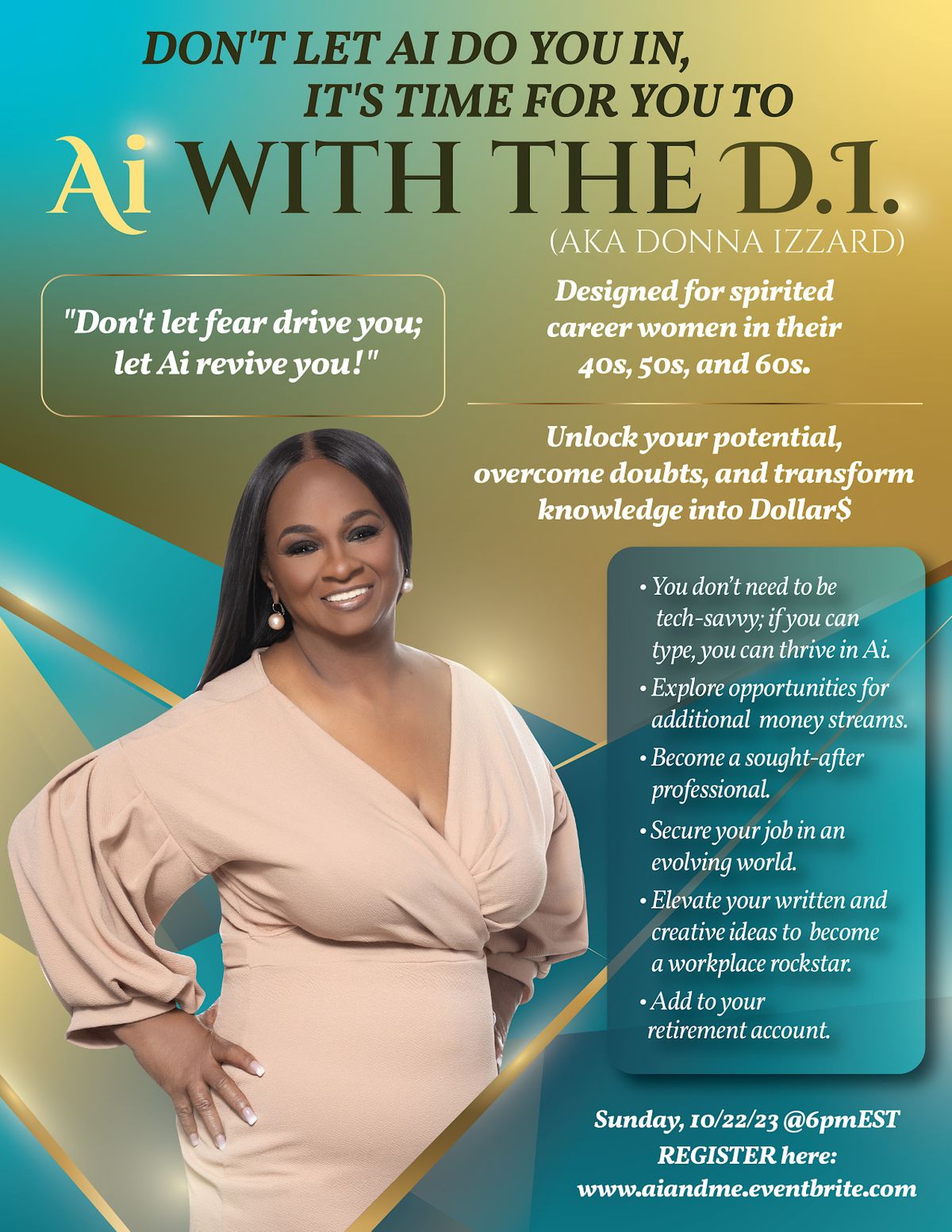 Do Not Let The Fear of Ai Drive You, Let Ai Revive YOU!, October 22 ...