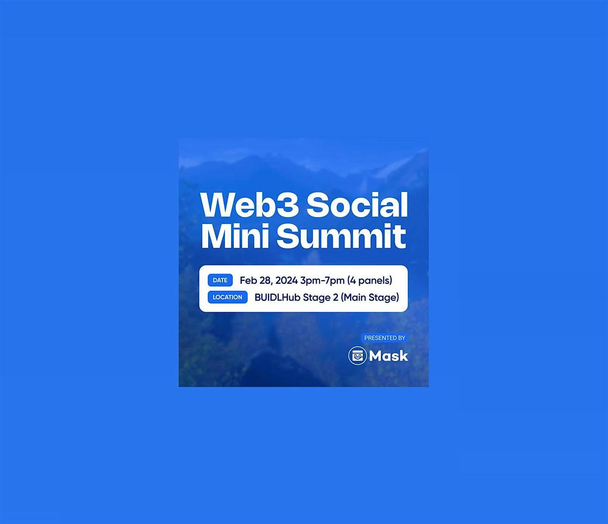 Web3 Social Mini Summit by Mask Network, National Western Complex, Denver, 28 February 2024 ...