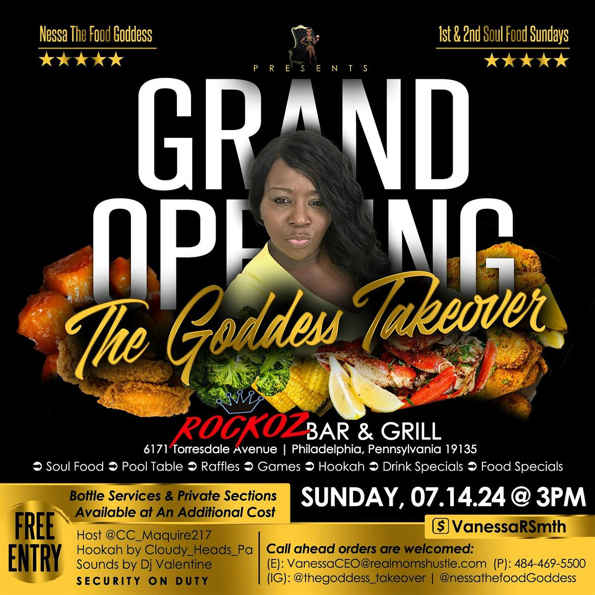 Nessa The Food Goddess presents The Goddess Take Over Grand Opening ...
