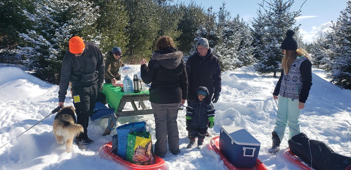Winter Campfire Site at Elliott Tree Farm, Elliott Tree Farm, Erin, 27 ...