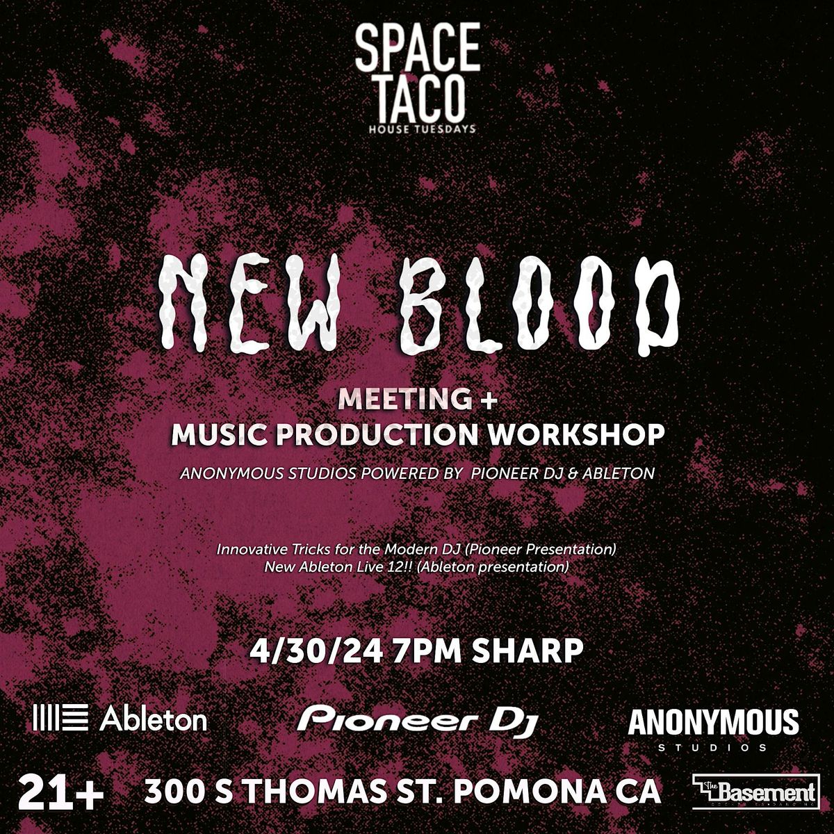 Space Taco x Anonymous Studios - Workshop Powered by Pioneer DJ ...