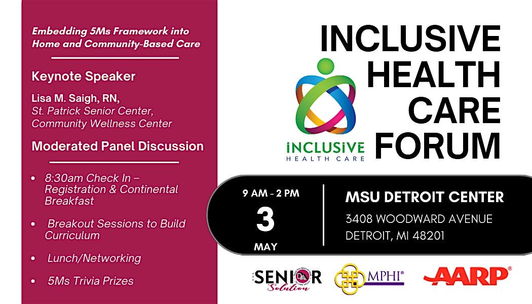 Age-Friendly Health Systems 5M Framework, MSU Detroit Center, 3 May ... Age-Friendly Health Systems 5M Framework, MSU Detroit Center, 3 May ...