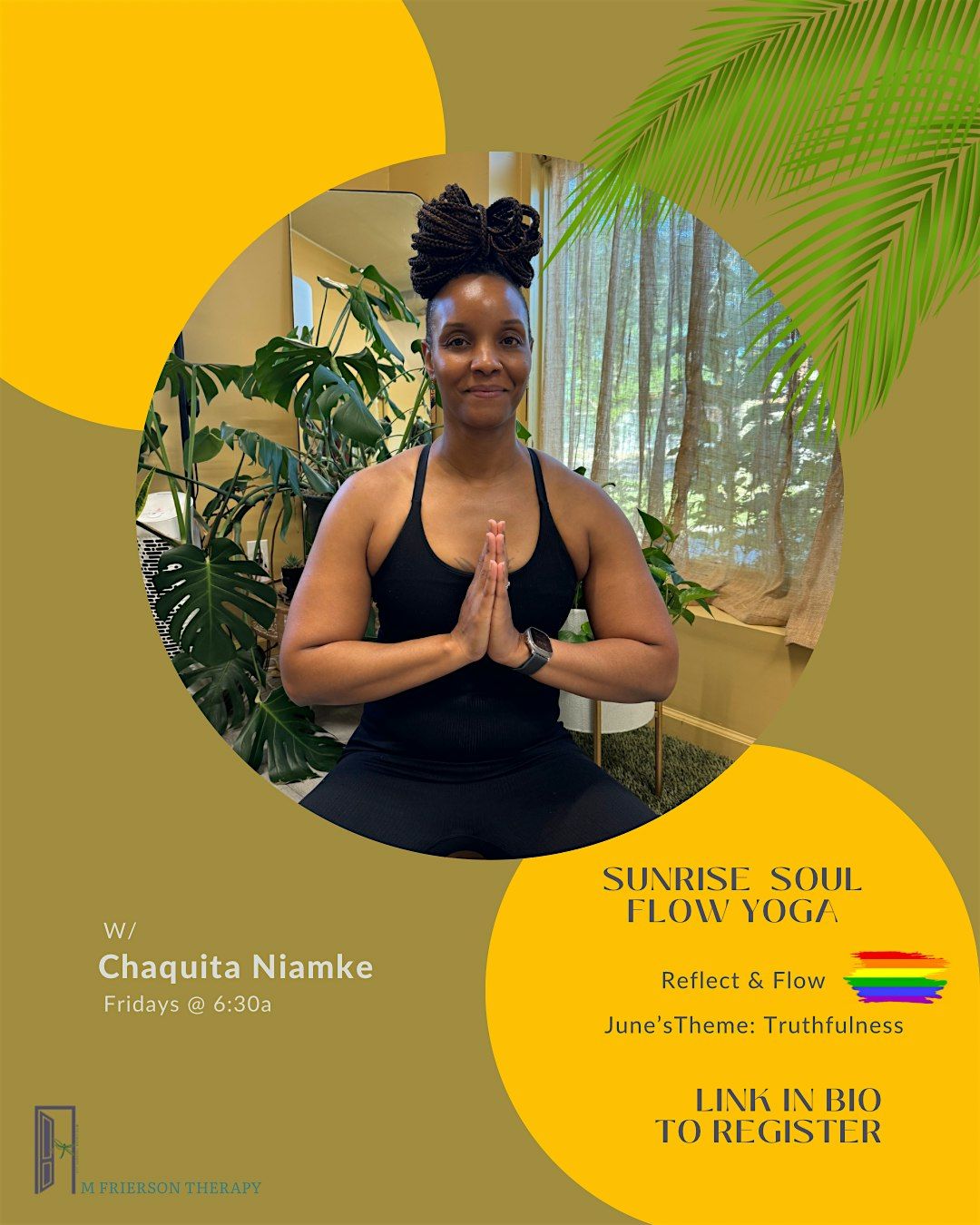 Sunrise Soul Flow Yoga, M Frierson Therapy, Shaker Heights, 5 July to ...