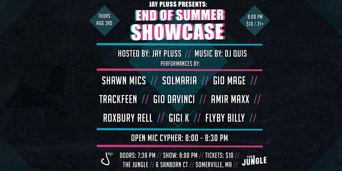 End Of Summer 2023, The Jungle Community Music Club, Somerville, 3 ...