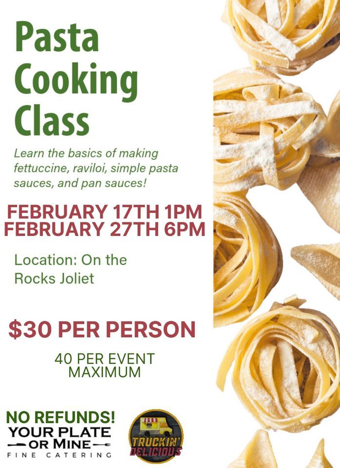 Pasta Cooking Class, On The Rocks - Joliet, 27 February 2024 | AllEvents