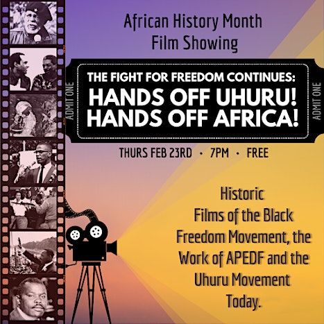 African History Month Film Showing at Uhuru Furniture Philly, Uhuru ...