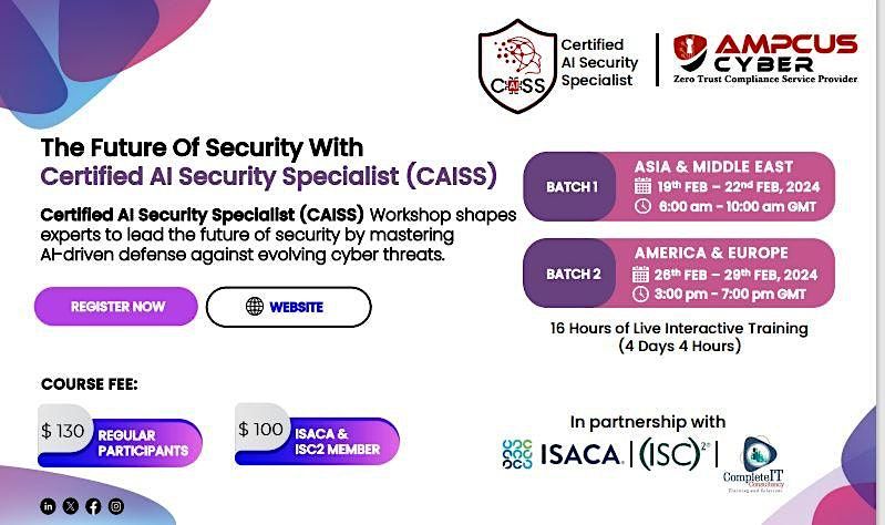 (2) Certified AI Security Specialist (CAISS) Workshop_ Complete IT ...