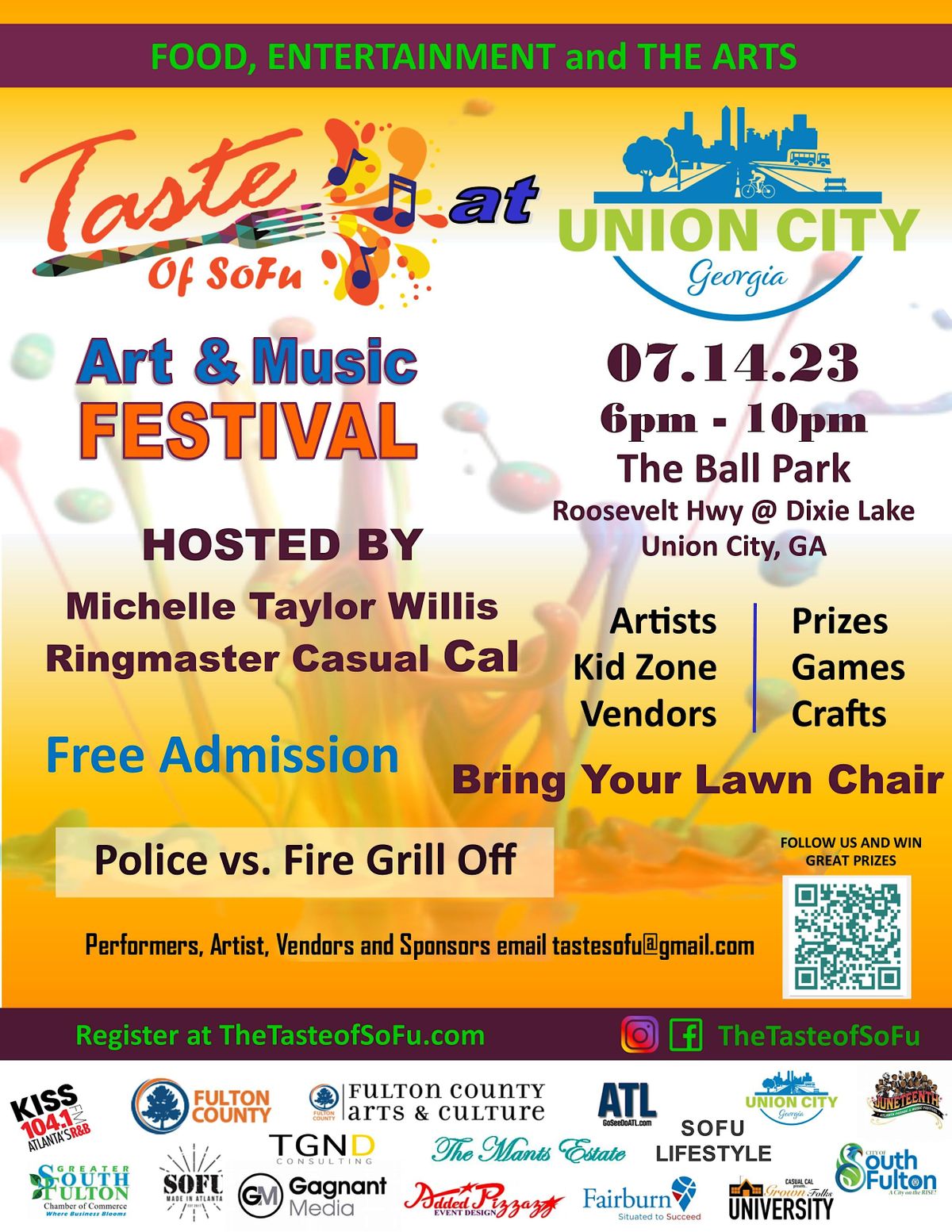 The Taste of SoFu at Union City, Union City Ballpark, 14 July 2023 ...