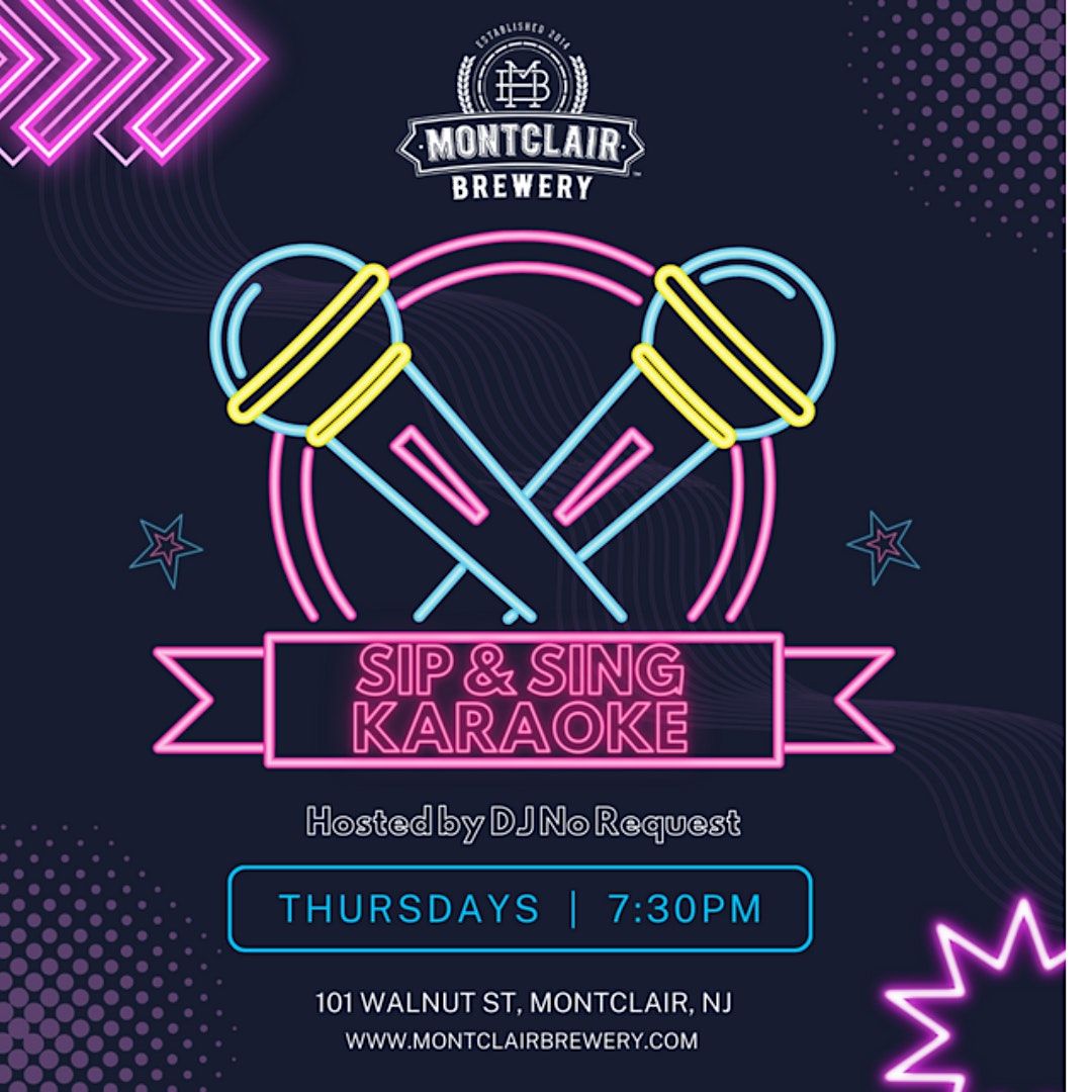 Sip & Sing Karaoke, Montclair Brewery, 4 May 2023 | AllEvents.in