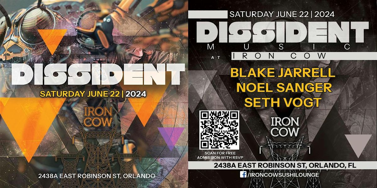 Dissident Music (Blake Jarrell / Noel Sanger / Seth Vogt) @ Iron Cow ...