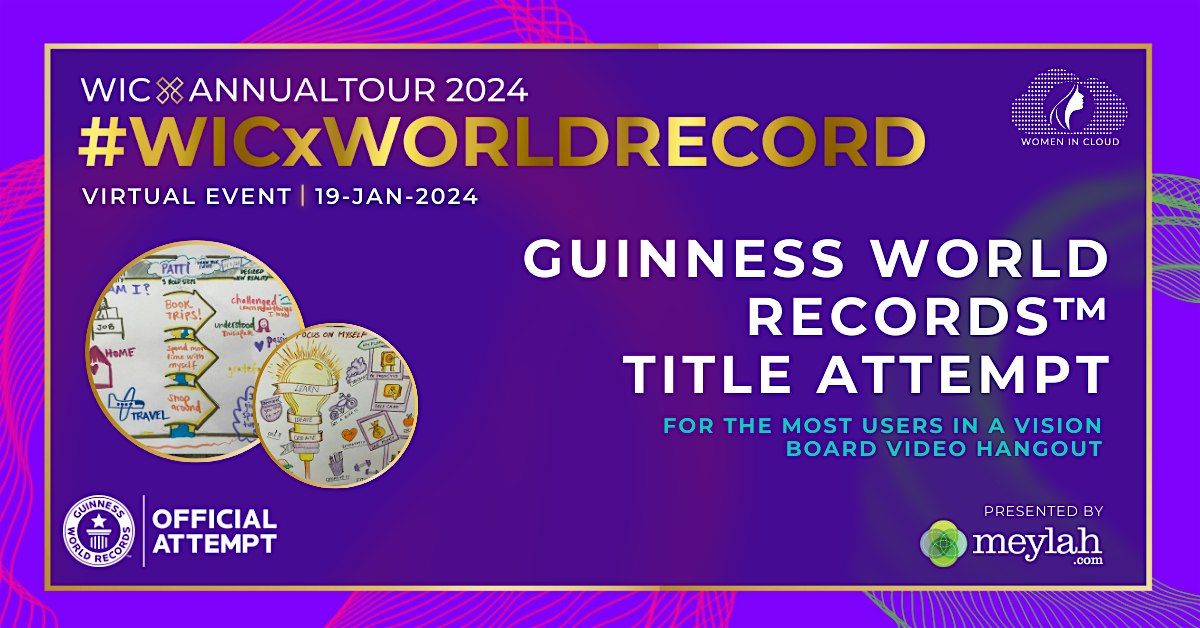 #WICxANNUALTOUR 2024: GUINNESS WORLD RECORDS title Attempt, January 19 ...