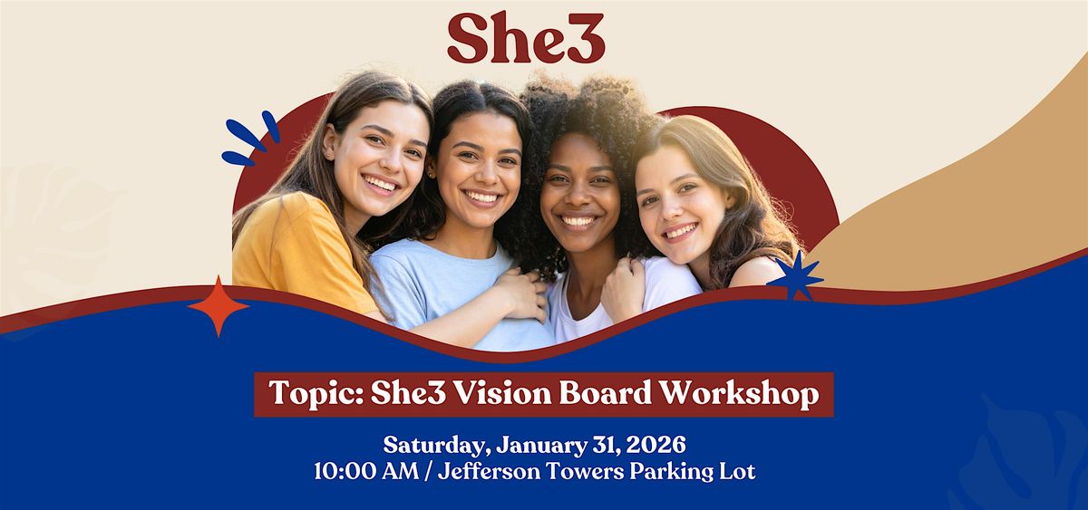 She3 Vision Board Workshop, Jefferson Tower, Dallas, 31 January 2026 ...