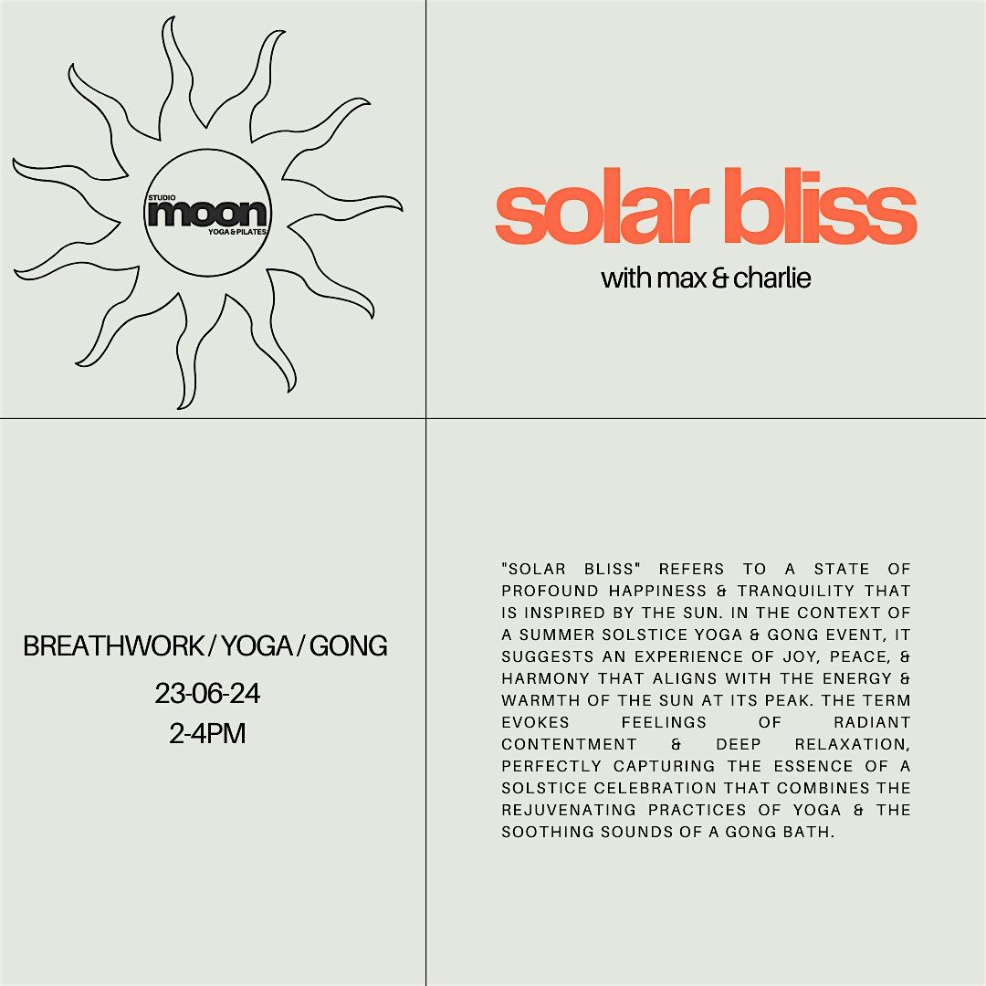 Studio Moon Solar Bliss: Yoga & Gong, Studio Moon Yoga & Pilates ...