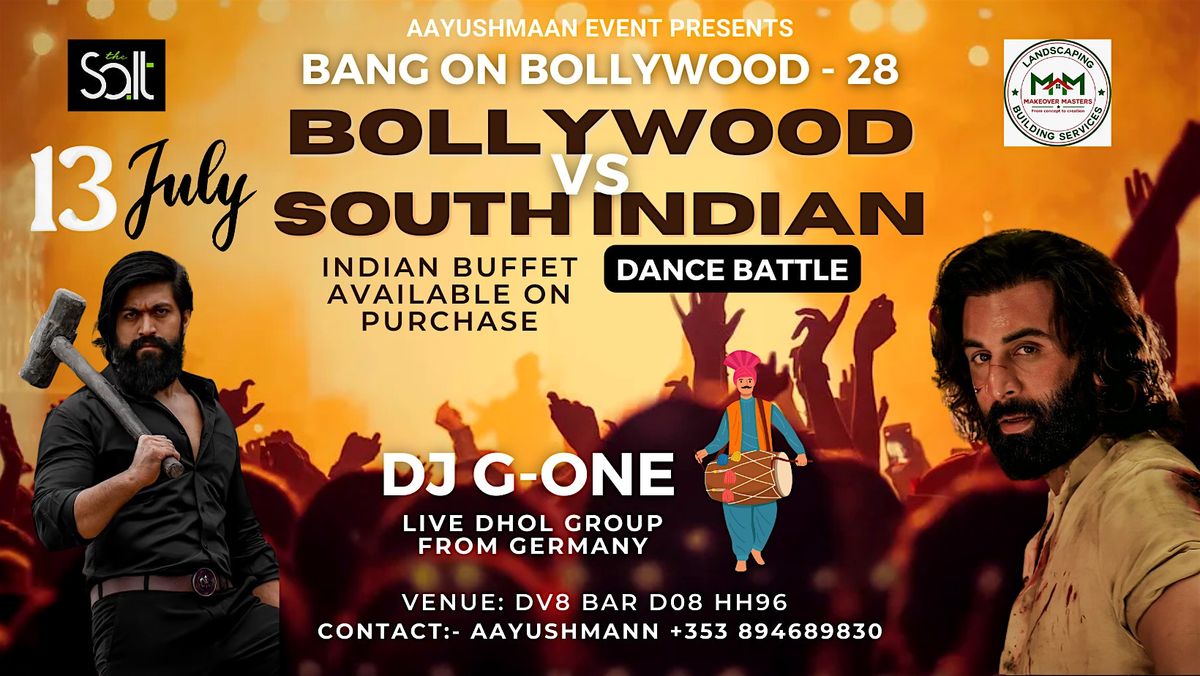 Bollywood vs South Dance Battle - Bang On Bollywood 28, DV8 Bar, Dublin ...