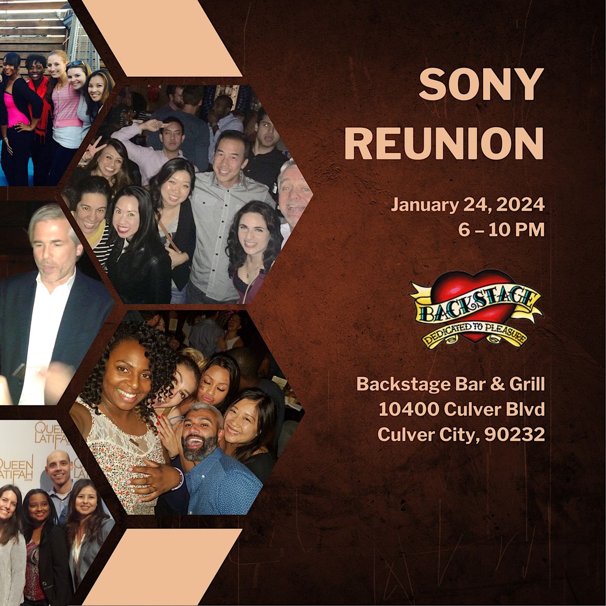 Sony Backstage Reunion, Backstage Bar & Grill, Culver Boulevard, Culver ...