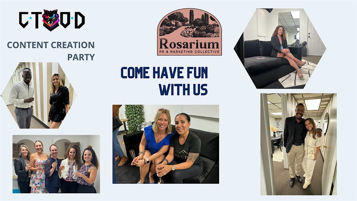 Content Creation Party - Network and Get Dope Shots, RE | AD, Tampa, 20 ...