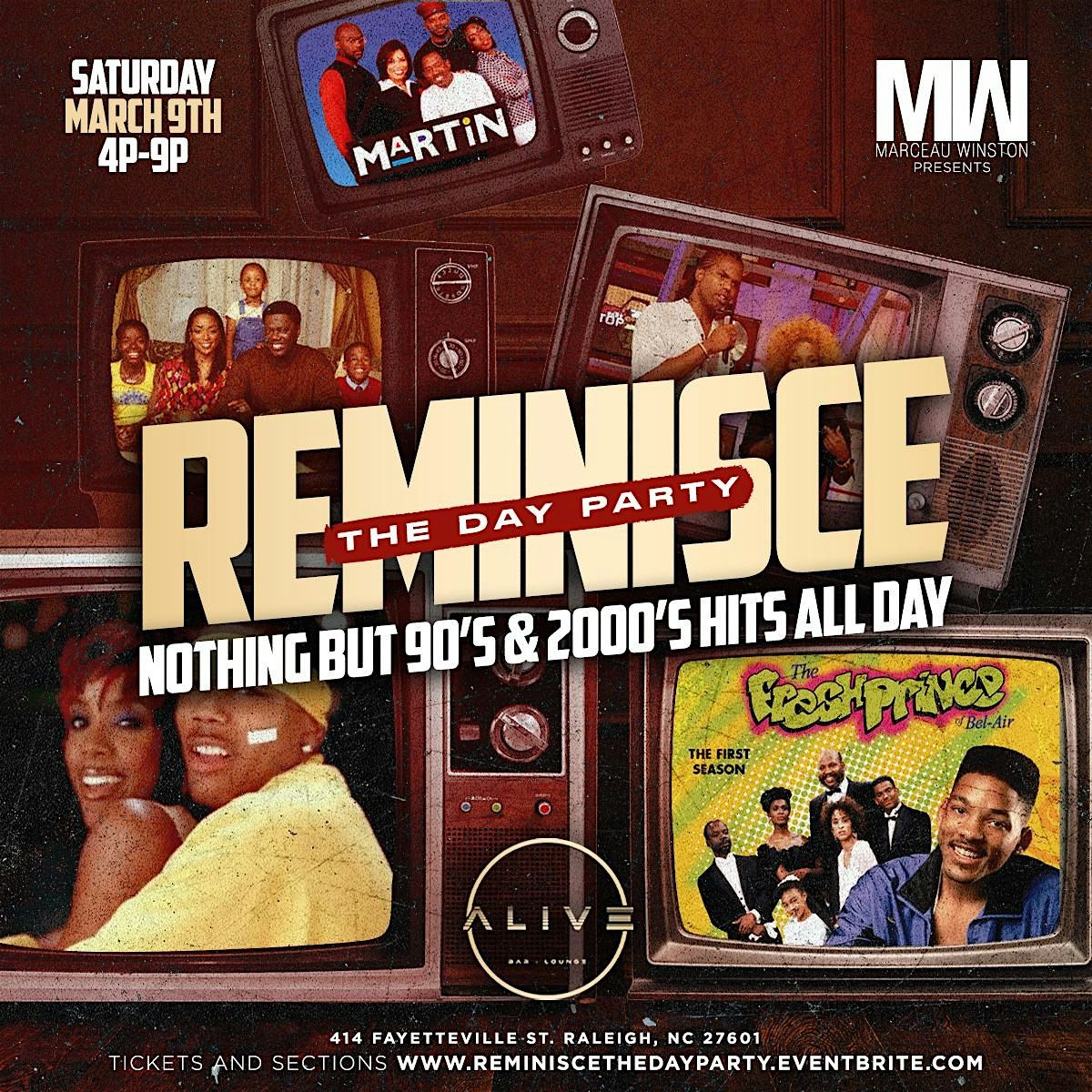 Reminisce The Day Party "Nothing but 90s & 2000s Hits All Day", ALIVE ...